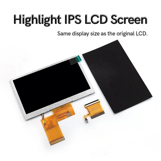 HIGH BACKLIGHT IPS Screen Kit With Cable 500/1000 Luminance For PSP ...