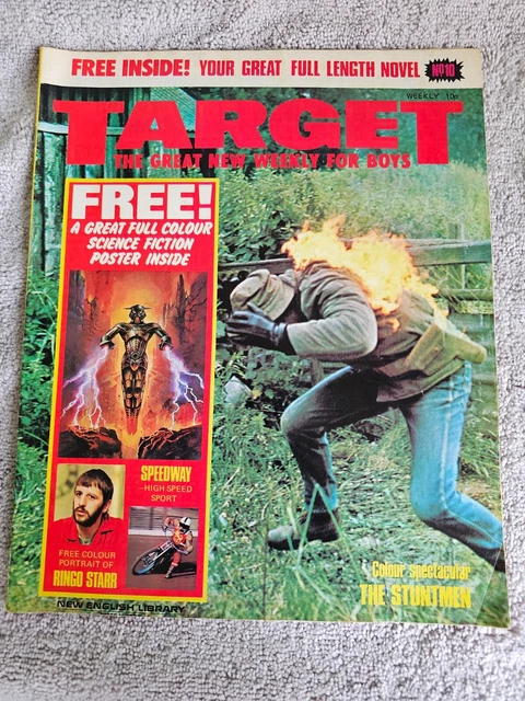 RARE *** Target Magazine Weekly Issue # 10 Ringo Starr, Stuntmen 1972 £ ...