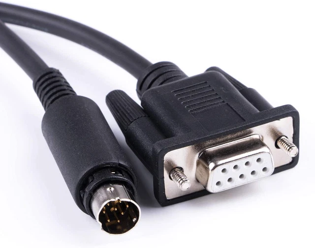 PLC PROGRAMMING CABLE 1761-cbl-pm02 Pinout to Mini 8p Din Male DB9 ...