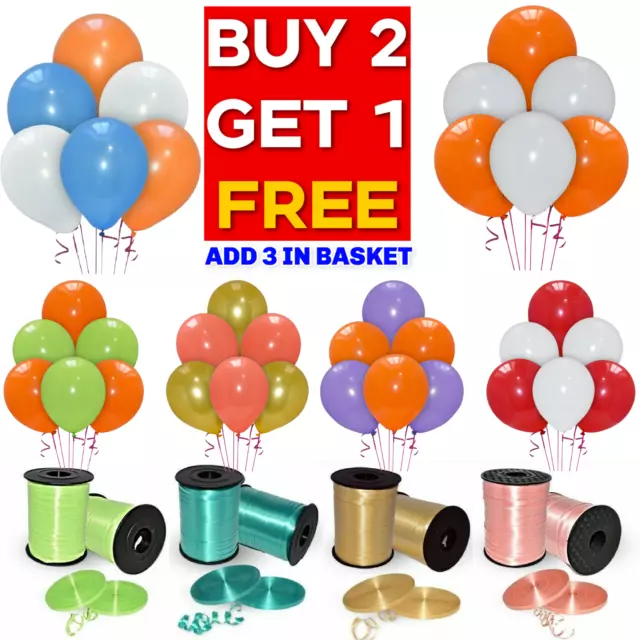 PLAIN BALLOONS 30 X Latex BALOON helium balons Birthday Quality Wedding ...