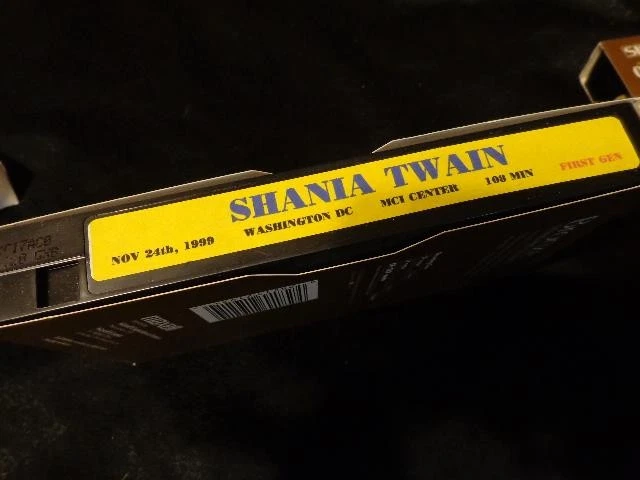 SHANIA TWAIN *FIRST Gen VHS Tape Of Nov. 24 '99 Washington DC MCI ...