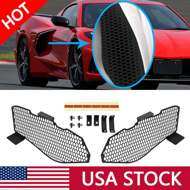 FOR CORVETTE C8 Z51 2020 2021 2022 2023 Side Intake Mesh Grille Insert ...