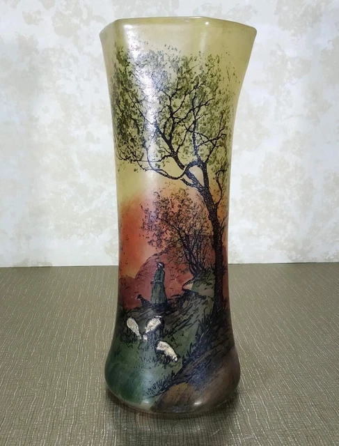 VASE LEGRAS EN verre émaillé. Style Art Nouveau. Vers 1900. Signé " Leg". EUR 190,00 - PicClick FR
