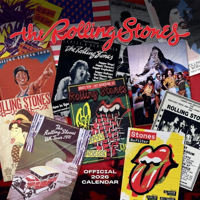 THE ROLLING STONES Square Calendar 2026. £14.99 - PicClick UK