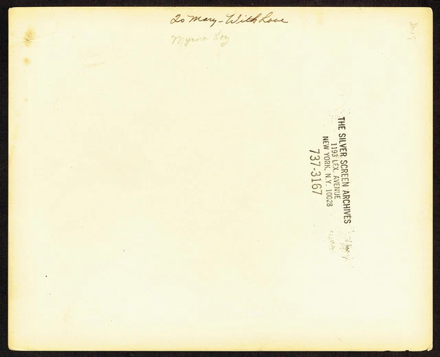 1936 MYRNA LOY Ian Hunter To Mary With Love Set Still Photo O295 £20.00 ...