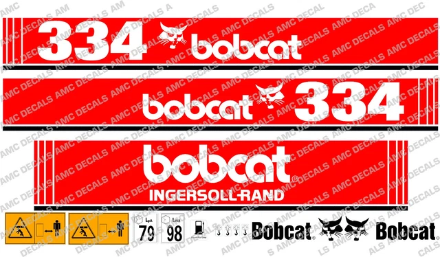 BOBCAT 334 MINI Digger Complete Decal Sticker Set £60.00 - PicClick UK