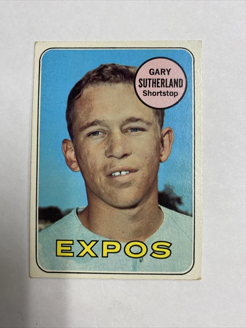 1969 TOPPS BASEBALL Gary Sutherland Montréal Expos Card #326 EUR 4,43 ...