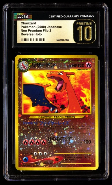 PSA 10 PRISTINE Charizard No. 006 Neo Premium Feile 2 Promo 2000 ...
