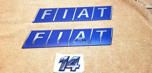 ORIGINAL FIAT Emblem , Schriftzug , Typenschild , Oldtimer , Plastik, C ...