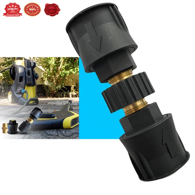 PRESSURE WASHER QUICK Release Adaptor Hose To Hose Connector Universal ...