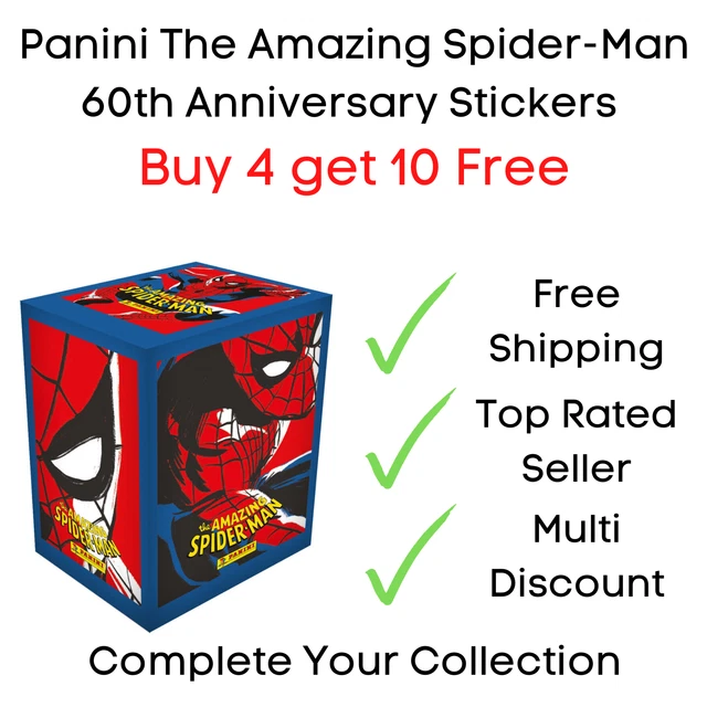 PANINI THE AMAZING Spider-Man Sticker Collection - 60th Anniversary Set ...
