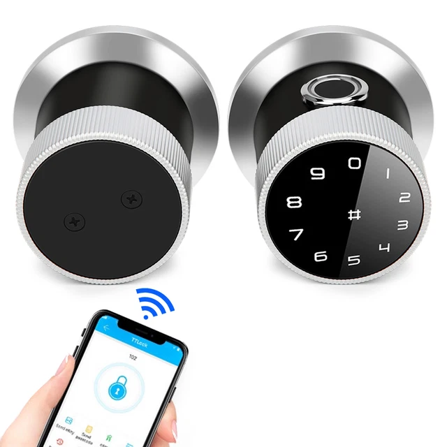 FINGERPRINT SCANNER DOOR Lock Digital Password Bluetooth IC Card Door ...