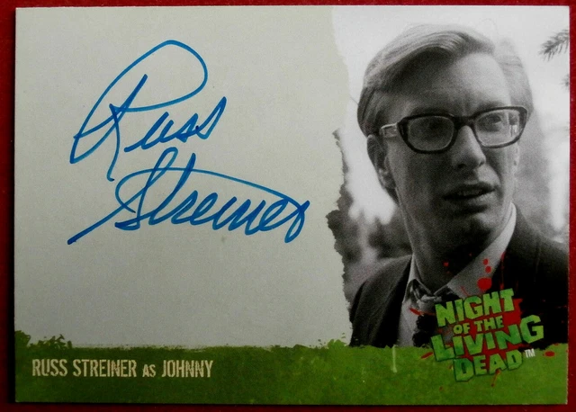 NIGHT OF THE LIVING DEAD - RUSS STREINER as Johnny - Autograph Card EUR ...
