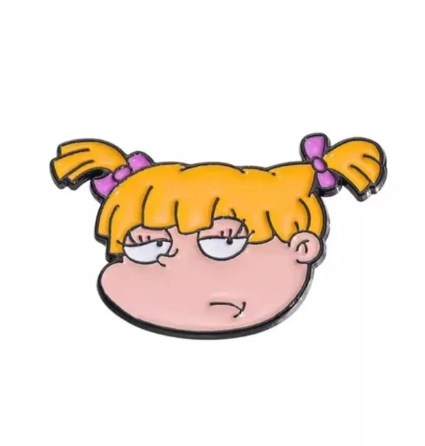 NICKELODEON CARTOONS RUGRATS ENAMEL PIN - Angelica Pickles face #4 ...
