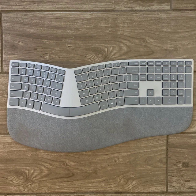 MICROSOFT SURFACE ERGONOMIC Fullsize Wireless Bluetooth Keyboard Model ...