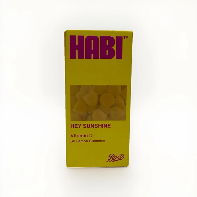 HABI HEY SUNSHINE Vitamin D Gummies 60 Lemon – Immune Support – BBE 06/ ...