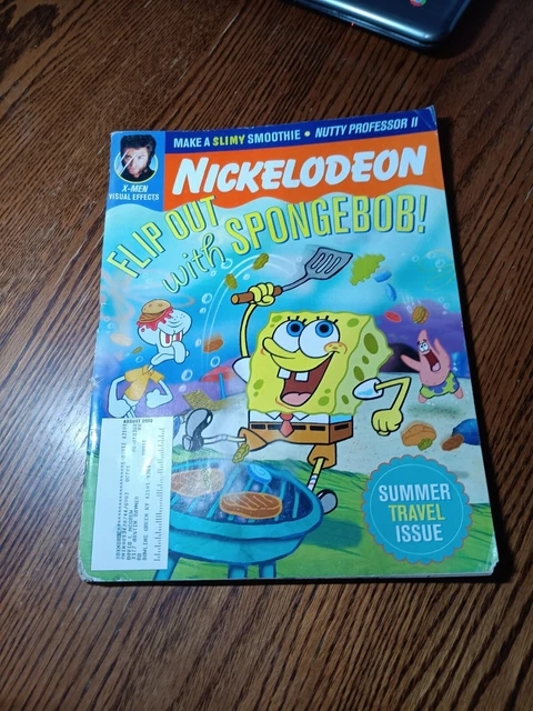 VERY RARE AUGUST 2000 Nickelodeon Magazine Spongebob Cover Summer ...