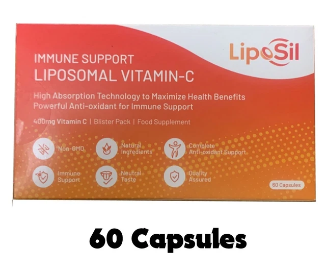 LIPOSIL INMUNE SOPORTE Liposomal Vitamin-C 60 Cápsulas Caduca = 11/2024 ...