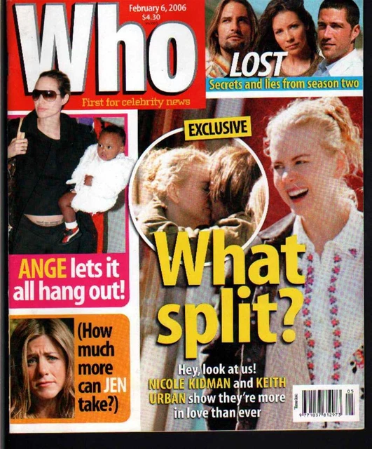 WHO WEEKLY CELEBRITY Magazine 06 Feb 2006 Nicole Kidman $8.00 - PicClick AU