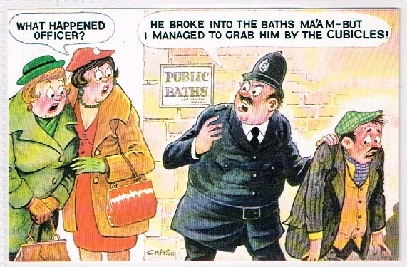 BAMFORTH COMIC - POLICE HUMOUR - Burglar - Chaso - c1970 EUR 2,84 ...
