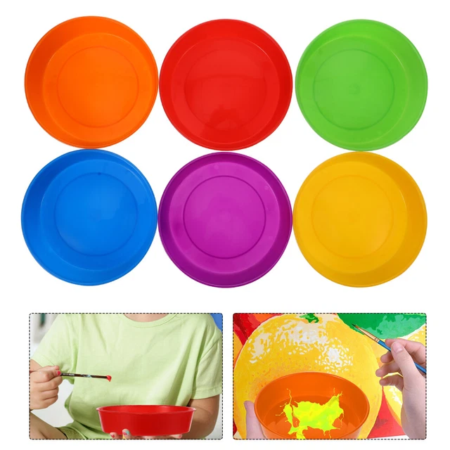 COLOR FIXING PLATE Palette Plastic Paint Pallet Drawing Tray Learning ...