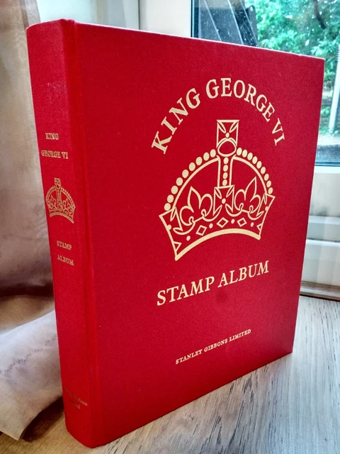 KING GEORGE VI GB and Commonwealth Stamp Collection in Red SG Crown ...