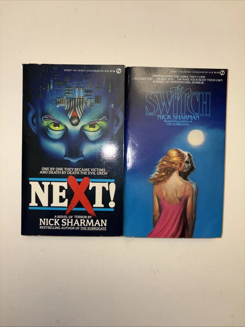 HORROR TERROR NICK Sharman as new 1st printings NEXT and SWITCH £23.71 ...