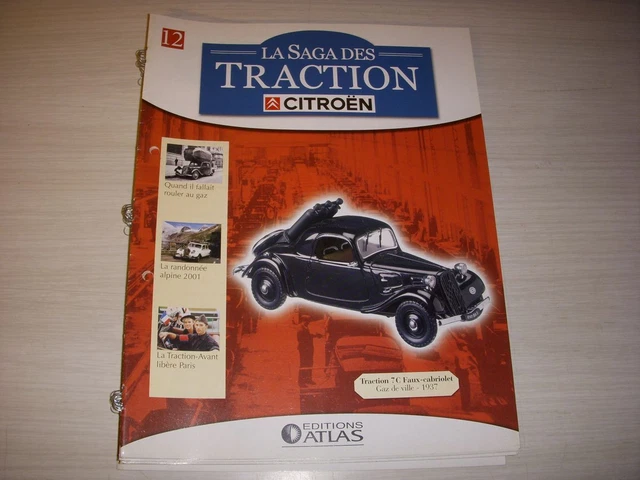 SAGA TRACTION CITROEN 12 TRACTION 7C FAUX-CABRIOLET GAZ de VILLE 1937 P ...