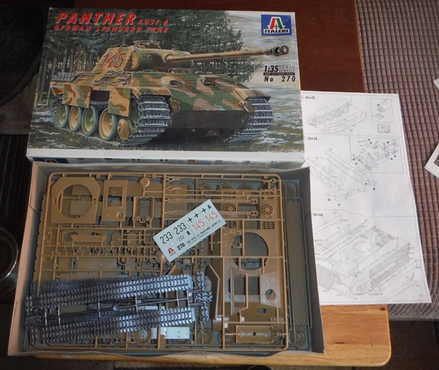 ITALERI 270 - Wwii German Ausf.a Panther Tank - 1/35 Scale Model Kit £ ...