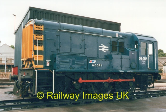 RAILWAY PHOTO 6X4 Class 08 08956 BR Blue Woofy Norwich Crown Point ...