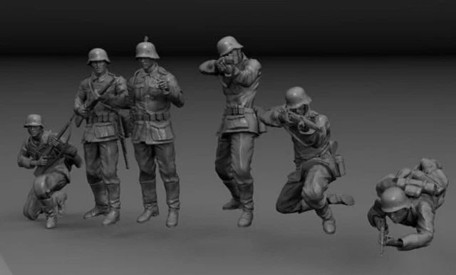 WW2 GERMAN SOLDIERS Full Set Soldiers 1/35th Resin Printed £18.28 ...