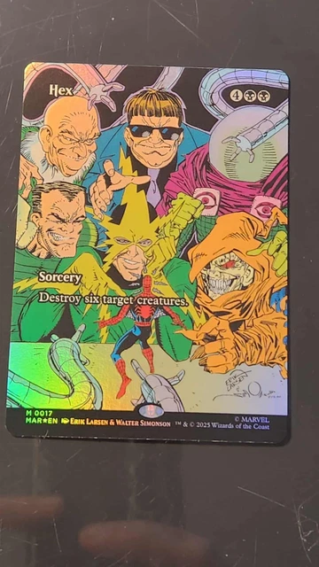 HEX - 0017 - M - Borderless -FOIL Marvel's Spider-Man - MTG - NM/M ...