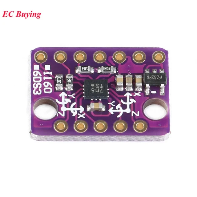 BMI160 6DOF ACCELEROMETER Sensor Module IIC I2C SPI Communication ...