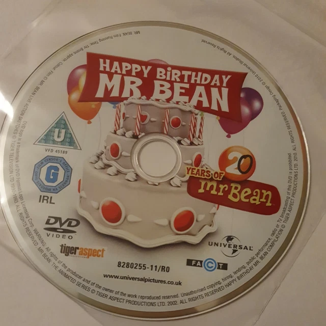 MR BEAN: HAPPY Birthday Mr Beans DVD 20 years Comedy Rowan Atkinson CD ...