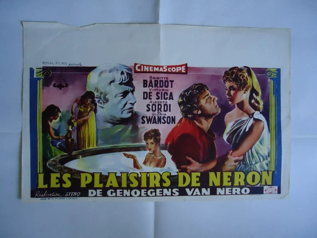 BRIGITTE BARDOT/LES PLAISIRS DE NERON/F24M/ affiche EUR 24,99 - PicClick FR