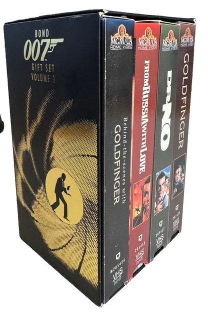 JAMES BOND 007 Gift Set Volume 1 VHS 4 Tapes Sean Connery £5.79 - PicClick UK