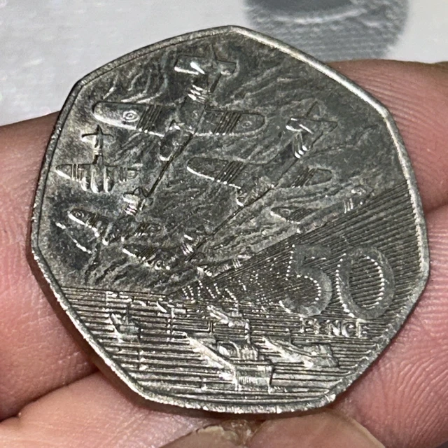 1994 50P D-DAY 50th Anniversary Normandy Landings 50 Pence Coin ...