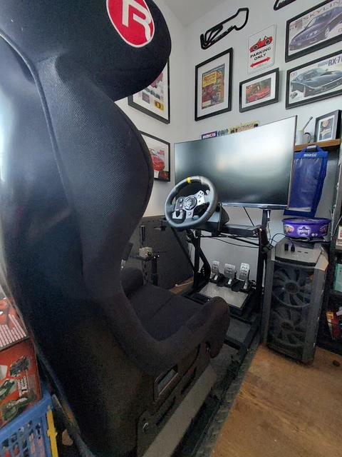 RACING SIM RIG Frame Complete Gt Omega Trak Racer Fanatec Logitech ...