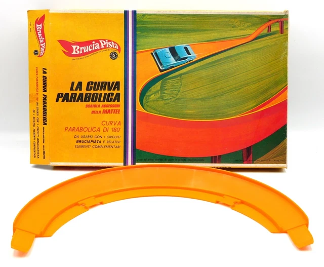 BRUCIAPISTA CURVA PARABOLICA #6225 Hot Wheels Turn 180° 1967 MIB 1:64 ...