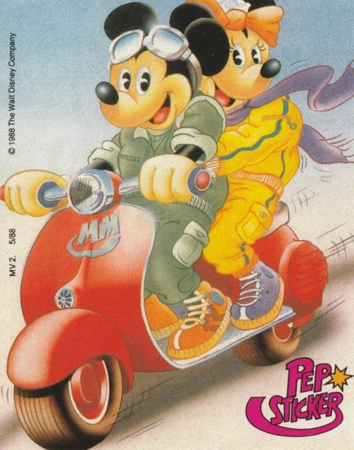 MICKYVISION PEP STICKER #5/1988 Mickey & Minnie Mouse Ehapa/Disney ...