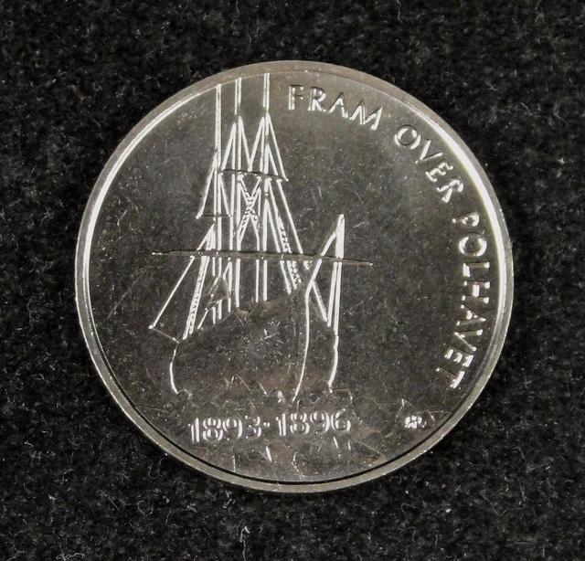 NORWAY COIN 5 Kroner 1996 UNC, Centennial - Nansen's Return From the ...