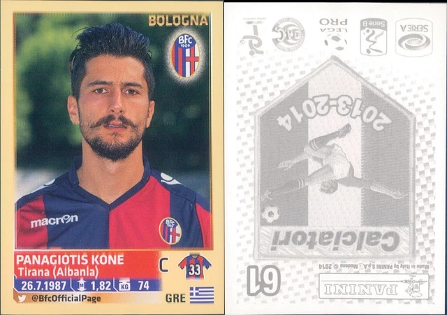 FIGURINE FOOTBALLEURS PANINI 2013/14 Bologne KONE-N.61 Nouvelle ...