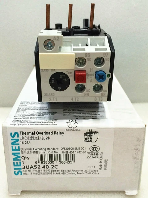 NEW IN BOX Siemens Thermal Overload Relay 3UA5240-2C free shipping $50. ...