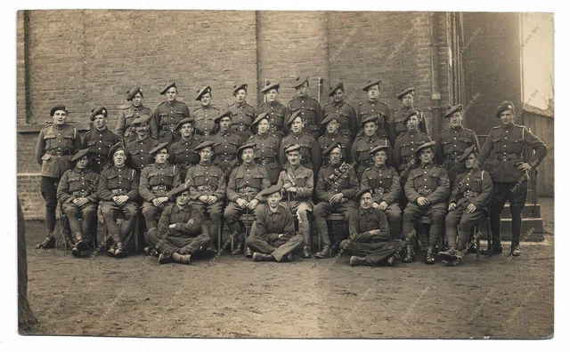 WW1 PHOTO HIGHLAND Light Infantry soldiers Lowland Division ex-9th ...