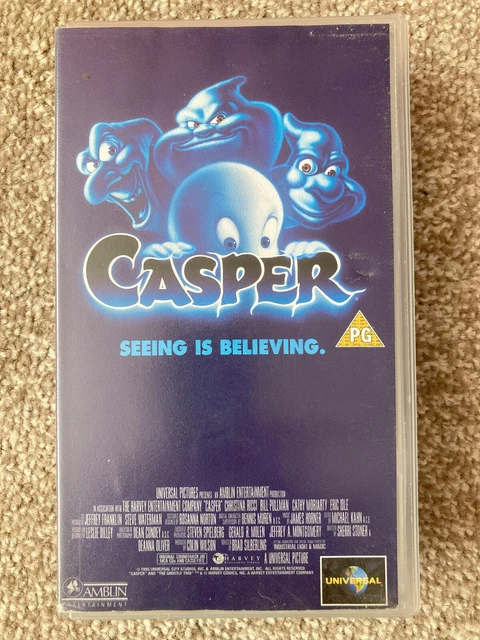 CASPER VHS 1995 Universal Bill Pullman, Christina Ricci, Eric Idle £3. ...