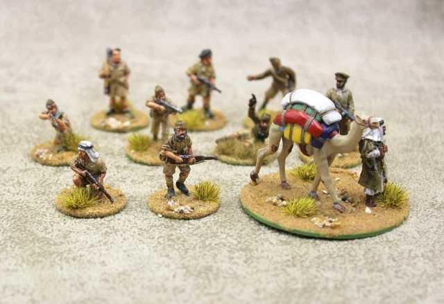 28MM WW2 METAL British LRDG SAS INFANTRY x10 Painted Bolt Action ...