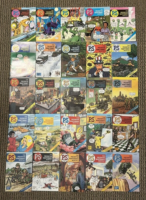 PS MAGAZINE THE Preventive Maintenance Monthly Lot Of 25 1980’s Army ...