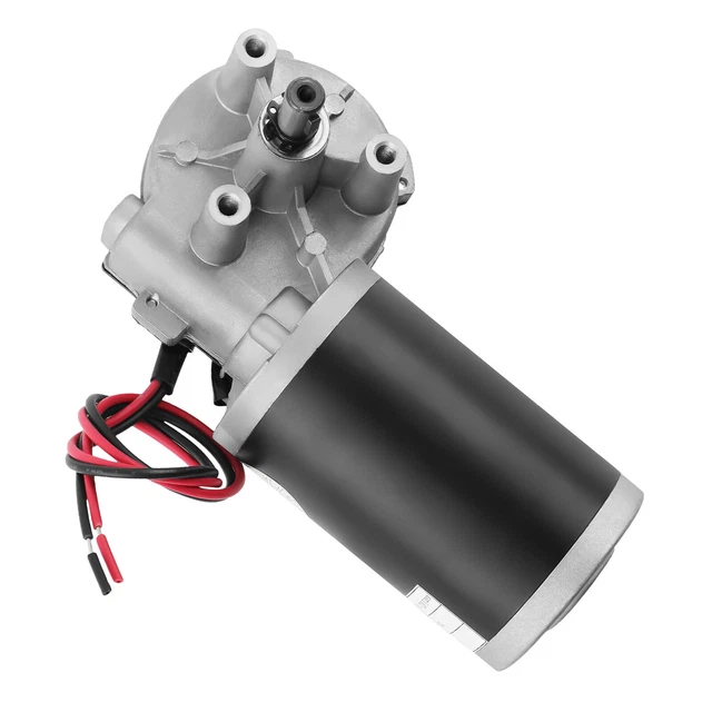 24V DC ELECTRIC Gearmotor Speed Torque Reversible Adapter Gear Box ...