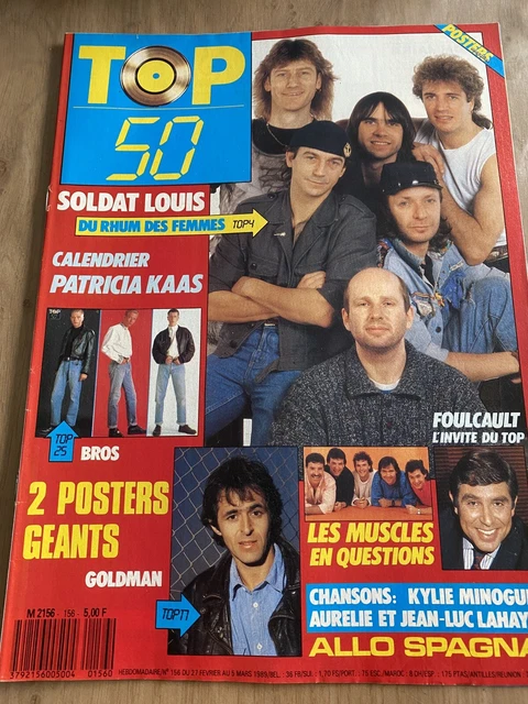 MAGAZINE TOP 50 Numéro 156 Du 27 Février Au 5 Mars 1989 Minogue Paradis ...