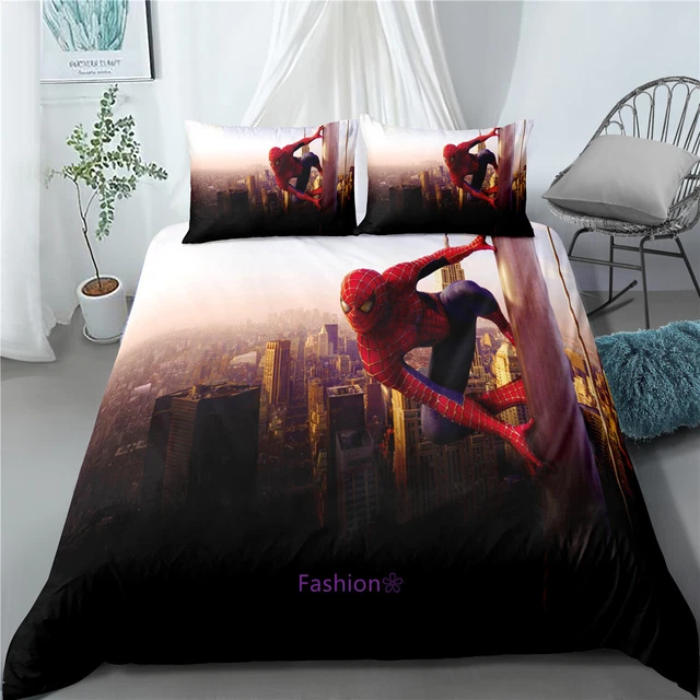 DOONA/DUVET/QUILT COVER SET Single/Double/Queen/King Bed Spider-Man Building EUR 43,24 - PicClick FR